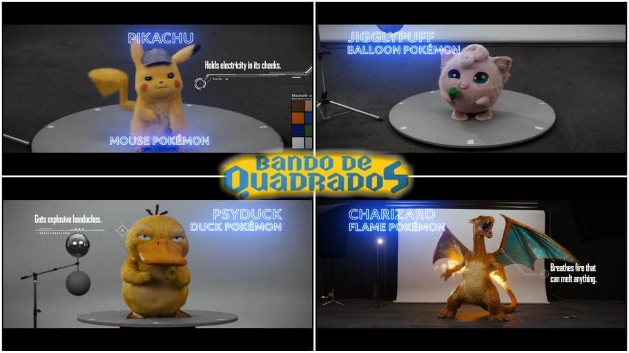 Detetive Pikachu | Novo trailer mostra " teste de elenco" - Bando de ...